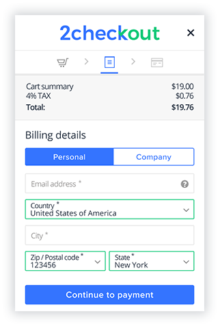 2Checkout Inline Cart
